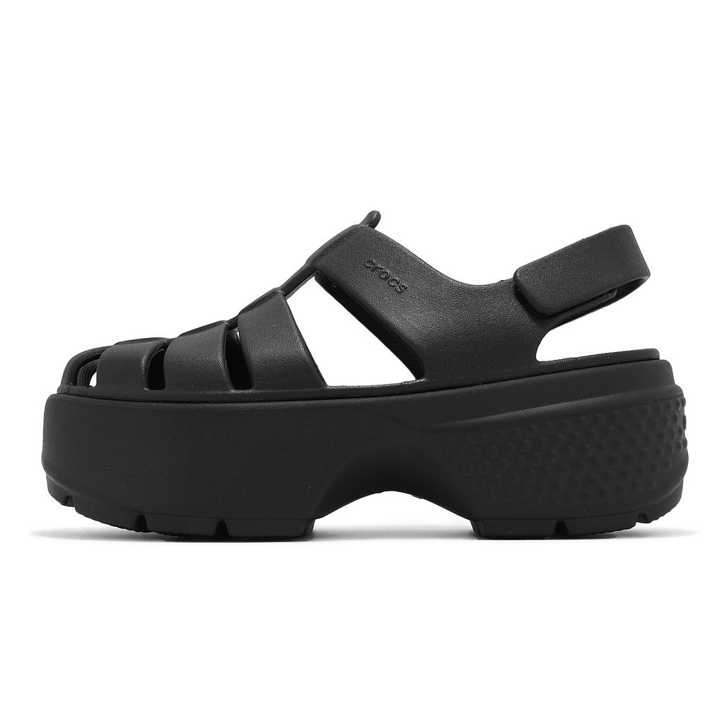 Crocs Sandals Stomp Fisherman Women's Shoes Black Igloo Roman Thick ...