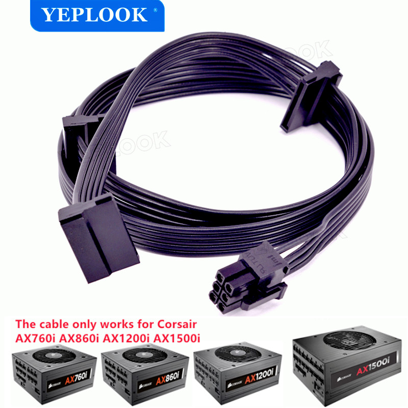 Original CPU 8Pin to 8Pin (4+4Pin) Modular Power Supply Cable For ...