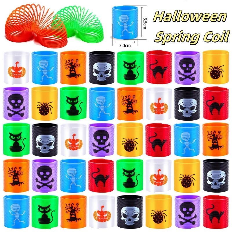 Spring Coil Small Halloween Kids Spring Stacking Coil Magic Rainbow ...