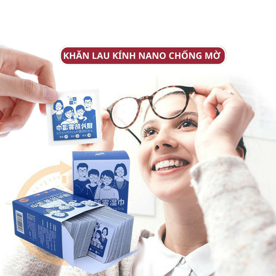 Nano Eyeglasses Cleaning Tissue Box of 100 Pieces, Glasses Cleaning ...