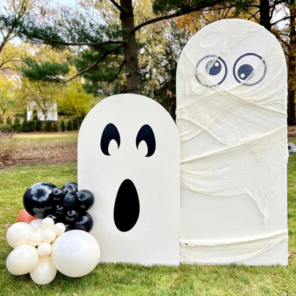 1.2/1.5m Spooky Boo Backdrop Wacky Emoticon KT Board DIY Kids Birthday ...