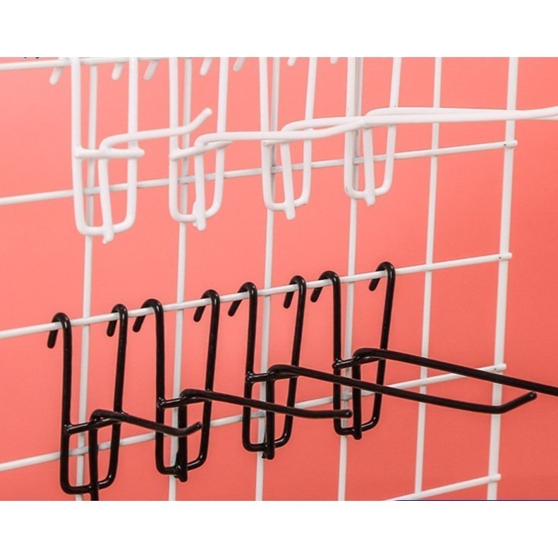 Black and White Rack Hooks Mesh Hooks for Jewelry Display Supermarket ...