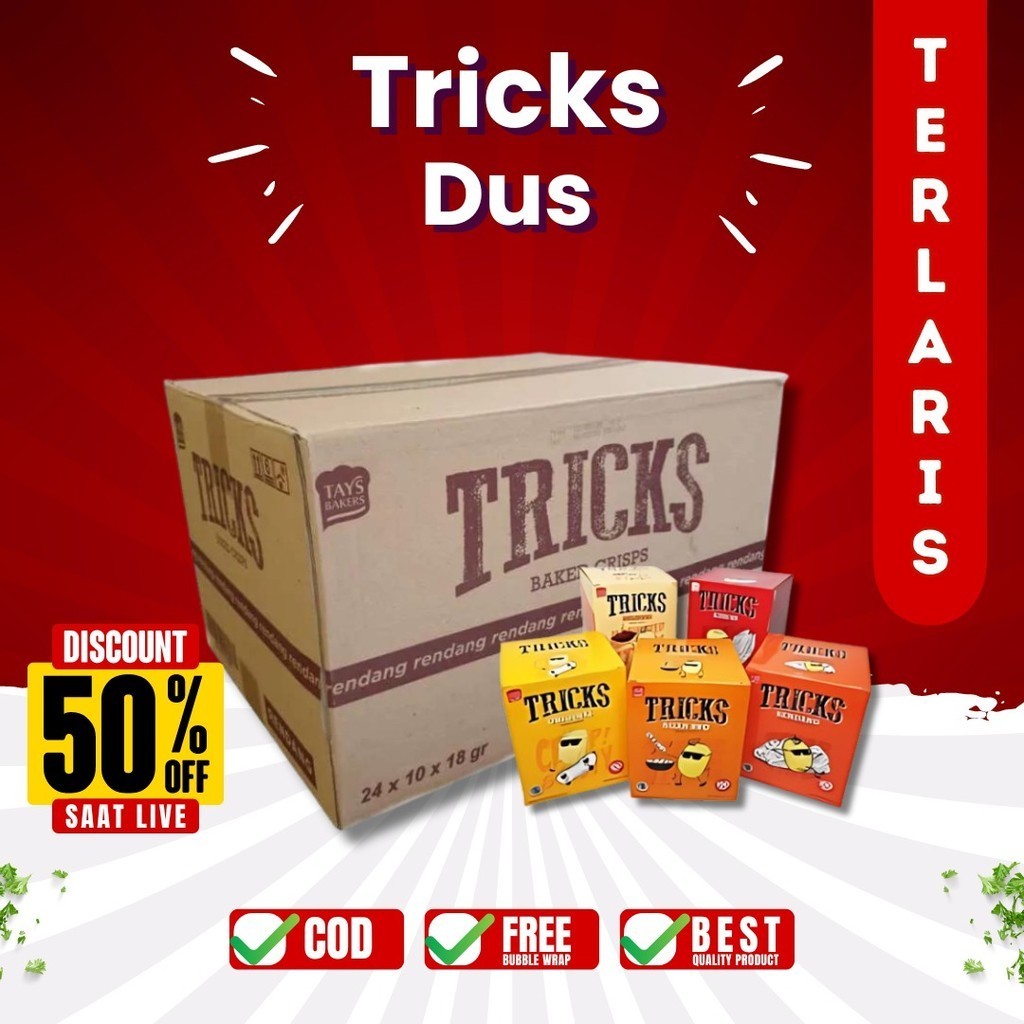 Tricks POTATO 1 BOX Contains 24 Boxes BAKED CRISPS ORIGINAL BBQ KIMCHI ...