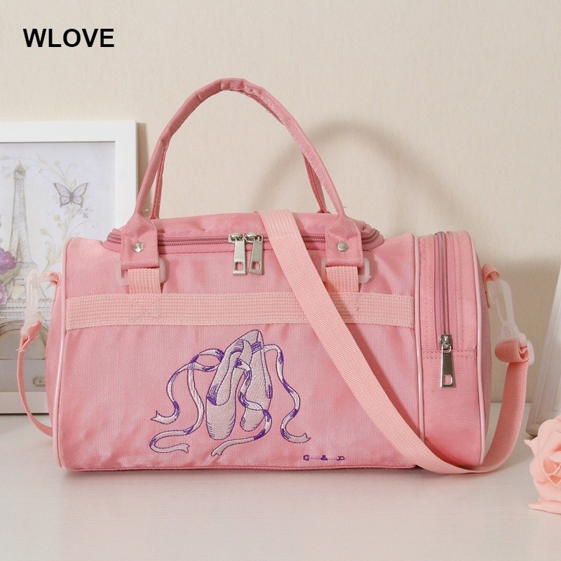 Women's Pink Shoulder Bag Ballet Dance Bags Girls Dance Bags Gym Bags ...