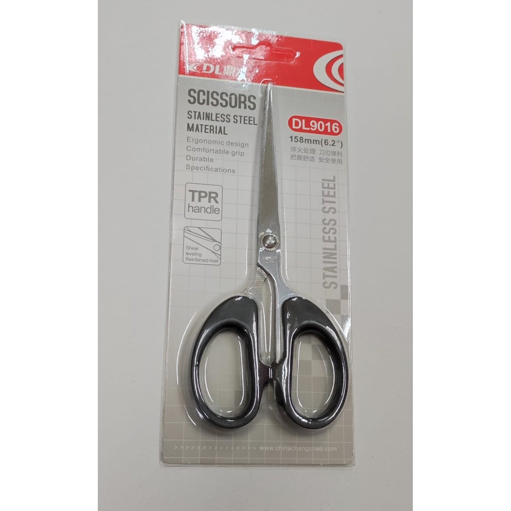 DINGLI Stainless Steel Scissors - 6.2 Inch (158mm) - DL9016 (Pcs ...