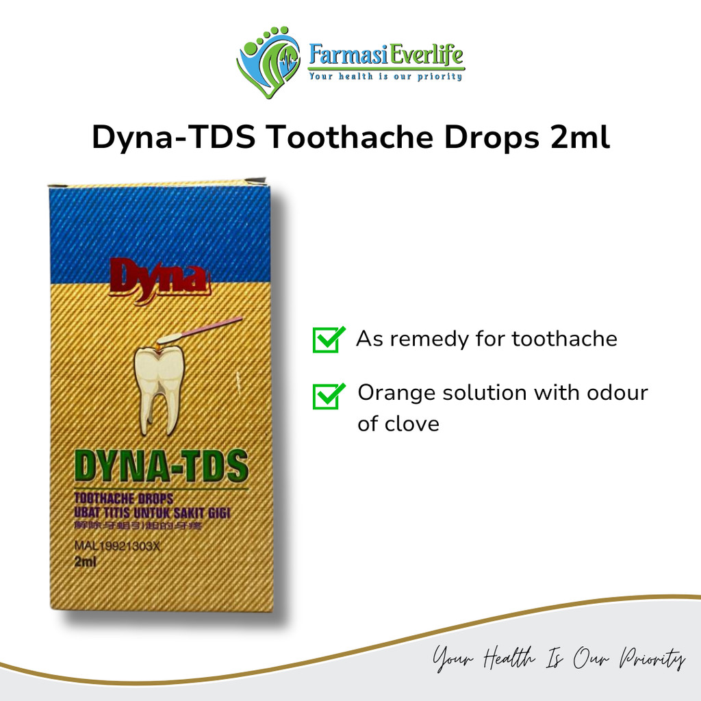 Dyna TDS (ubat titis untuk sakit gigi) | Shopee Malaysia