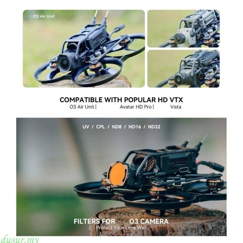 dusur7 Air Brushless Whoop Frame Kit with Motor Fix Slot Gaskets Light ...