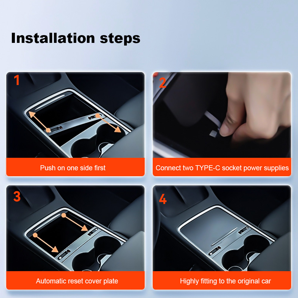 Center Console Smart Sensor Shunt Hub Extension QC 3.0 for Tesla Model ...