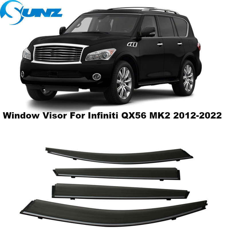 Window Visor For Infiniti QX56 MK2 Z62 2011 2012 2013 2014 2015 2016 2017 2018 2019 2020 2021 ...