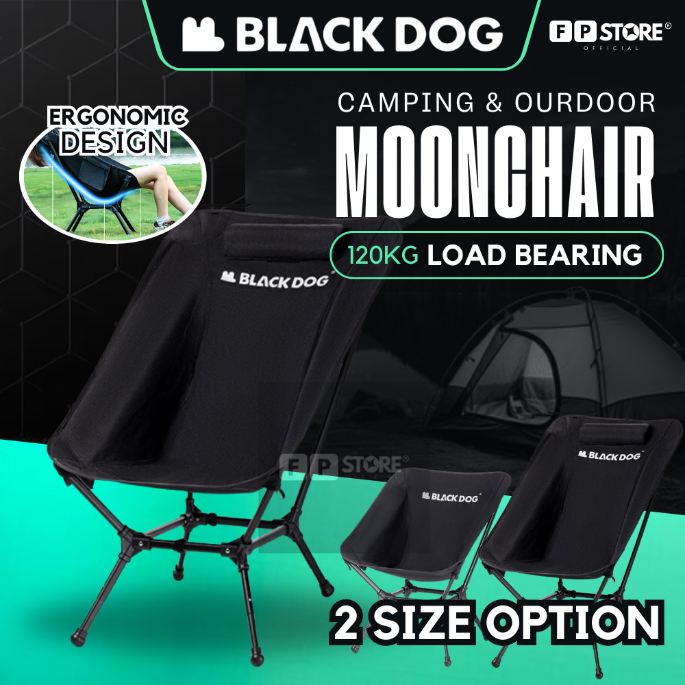 [ COD READY STOCK ] BLACKDOG Foldable Moonchair Outdoor Camping Chair ...