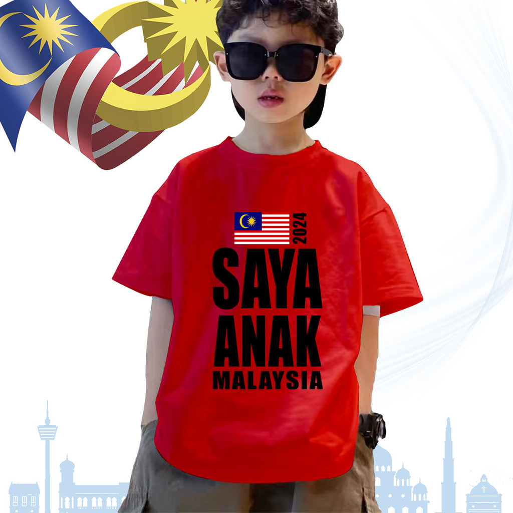New Hari Merdeka Independdenc Day Round Neck Premium Cotton 100% Baju-T ...