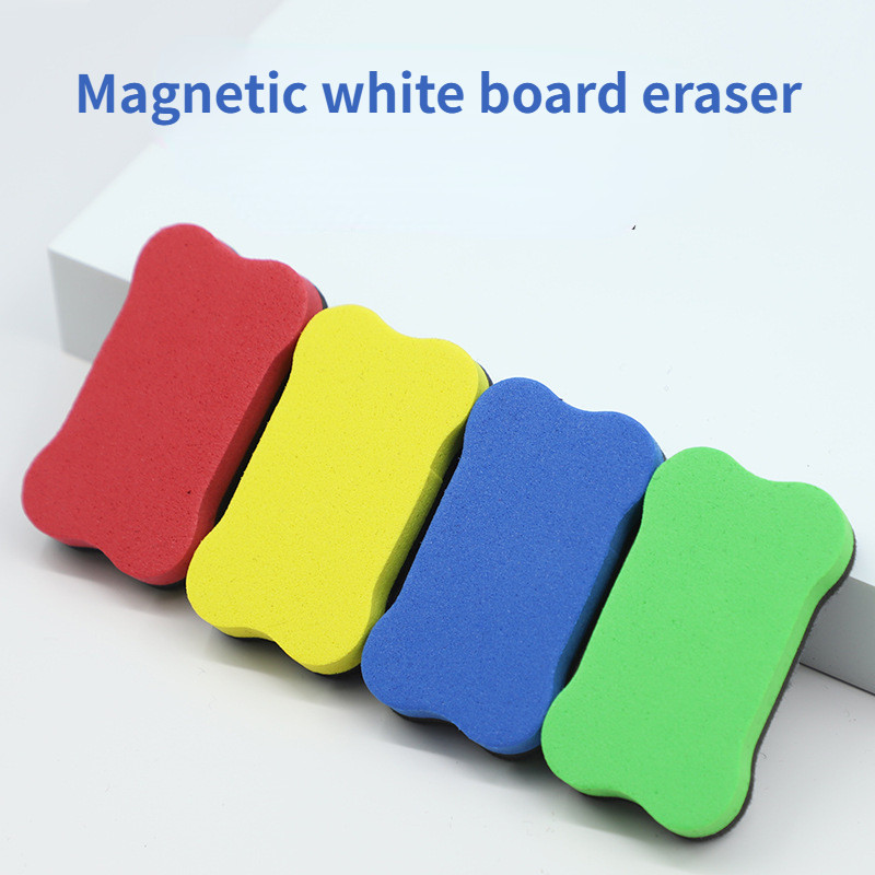 [new] White Board Duster with Magnet Mini size for kid 4 colors bone ...