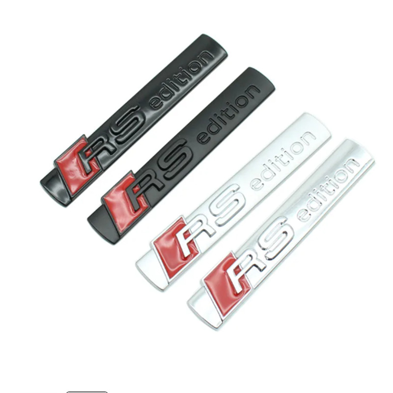 3D Metal Car Sticker For Audi A4 A6 A7 LQ3 Q5 Side Label RS Kit Fuel ...