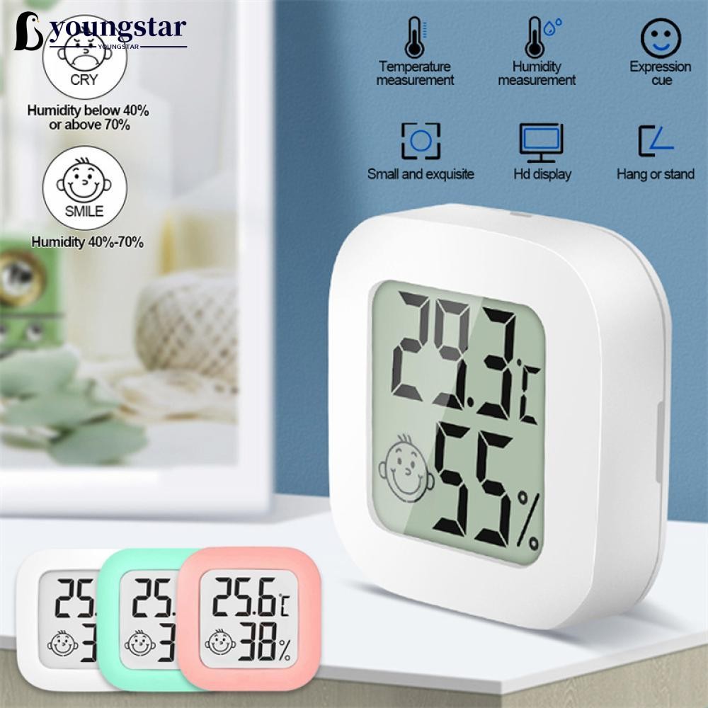 YOUNGSTAR LCD Mini Digital Thermometer Hygrometer Indoor Temperature ...