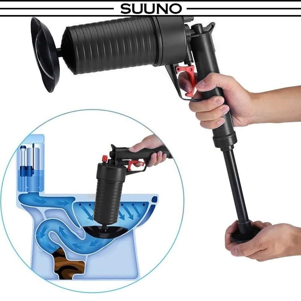 Bathroom Cleaner Toilet Dredge Plug Air Power Pump Blockage Remover ...