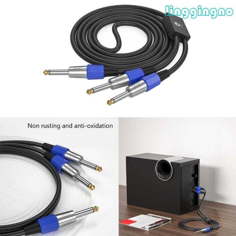 RR 6 35mm 6 5 to Double 6 35mm 6 5 Aux Cable Single Double Channel ...