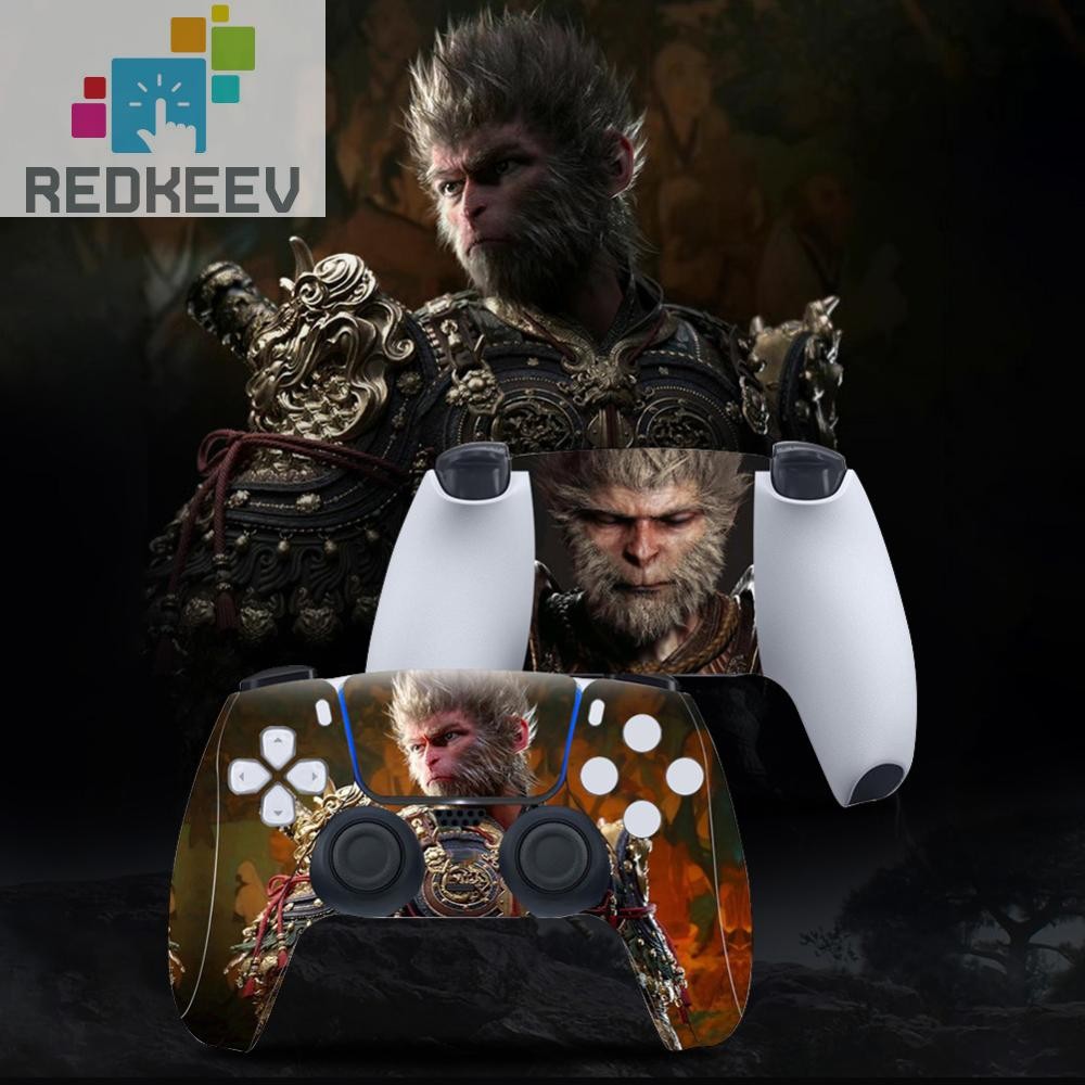 [Redkeev.my] For PS5 Controller Black Myth Wukong Vinyl Sticker Dust ...