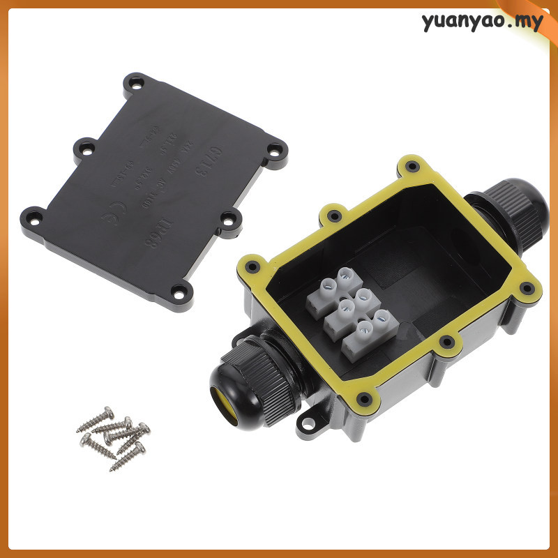 Waterproof Junction Box Electrical Cable Connectors Project Enclosure ...