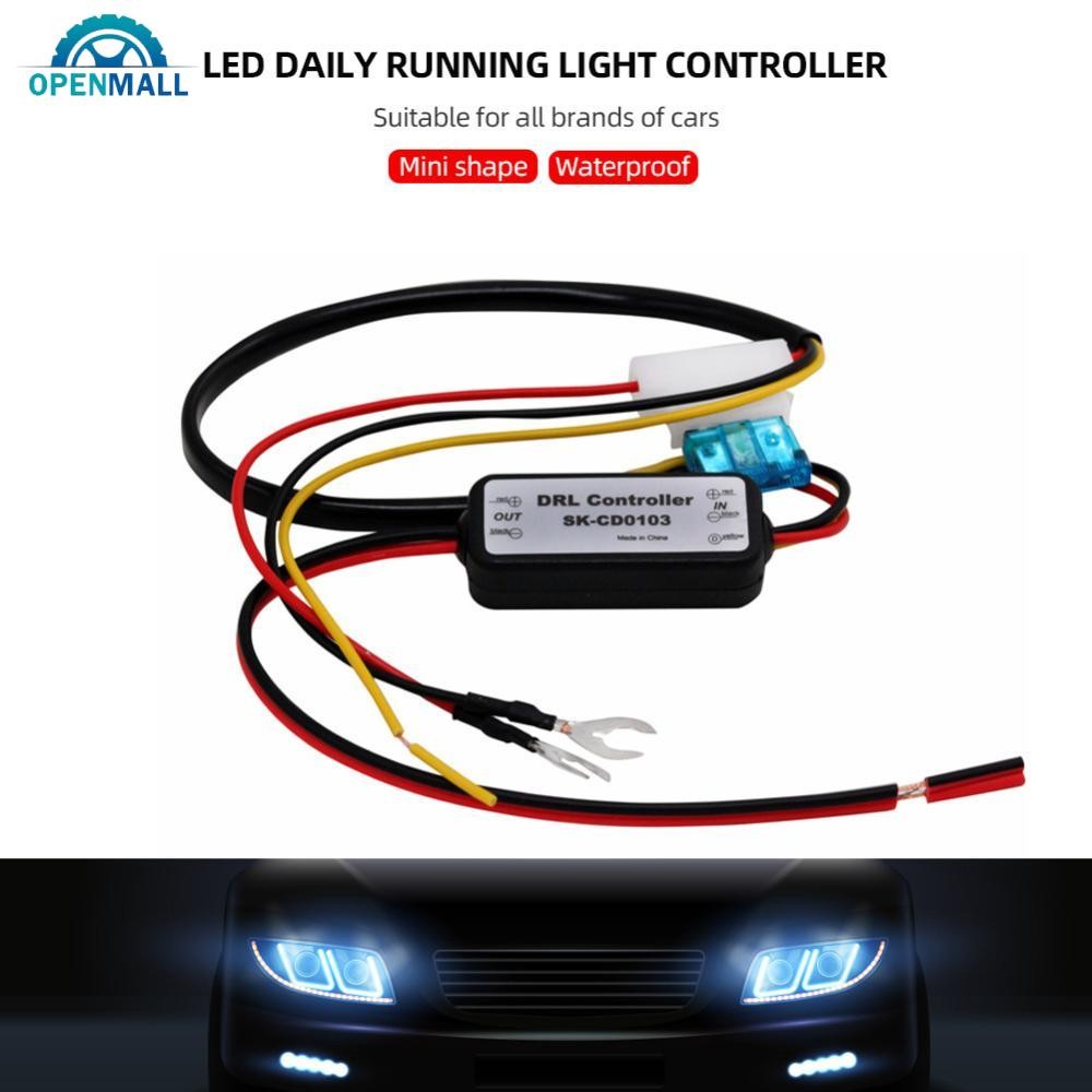 OPENMALL Car LED DRL Controller Auto Daytime Running Light Relay Harness Dimmer On/Off Fog Lamp ...