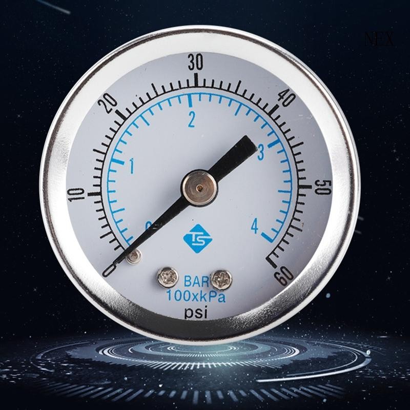 NEX Mini Pressure Gauge with Dual Scale- Back Mount 1 8-inch Thread ...