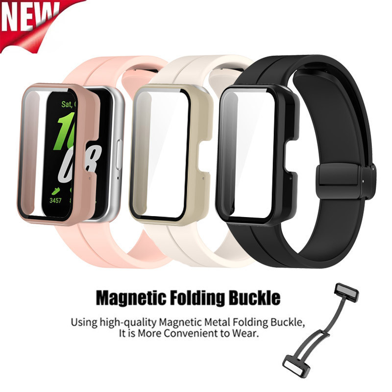 For Samsung Galaxy Fit 3 Fit3 2in1 Case + Strap Folding Buckle Magnetic ...