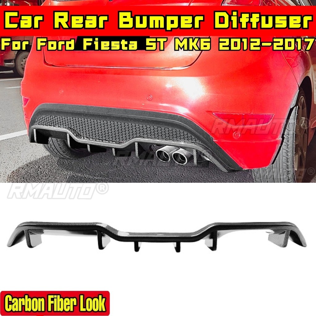 For Fiesta ST MK6 2012-2017 Body Kit Rear Bumper Diffuser Bumper Guard ...