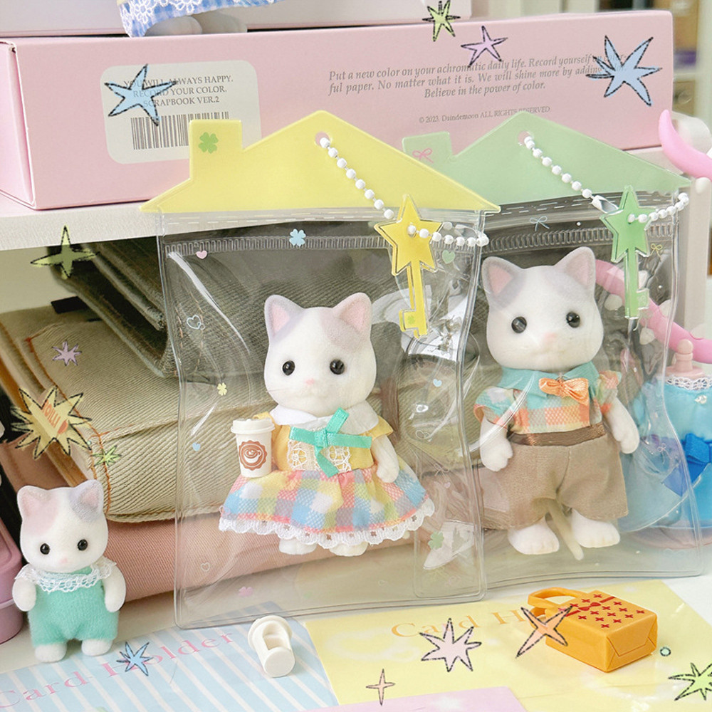 PVC Small Doll Display Bag Mini Blind Box Transparent Portable House ...