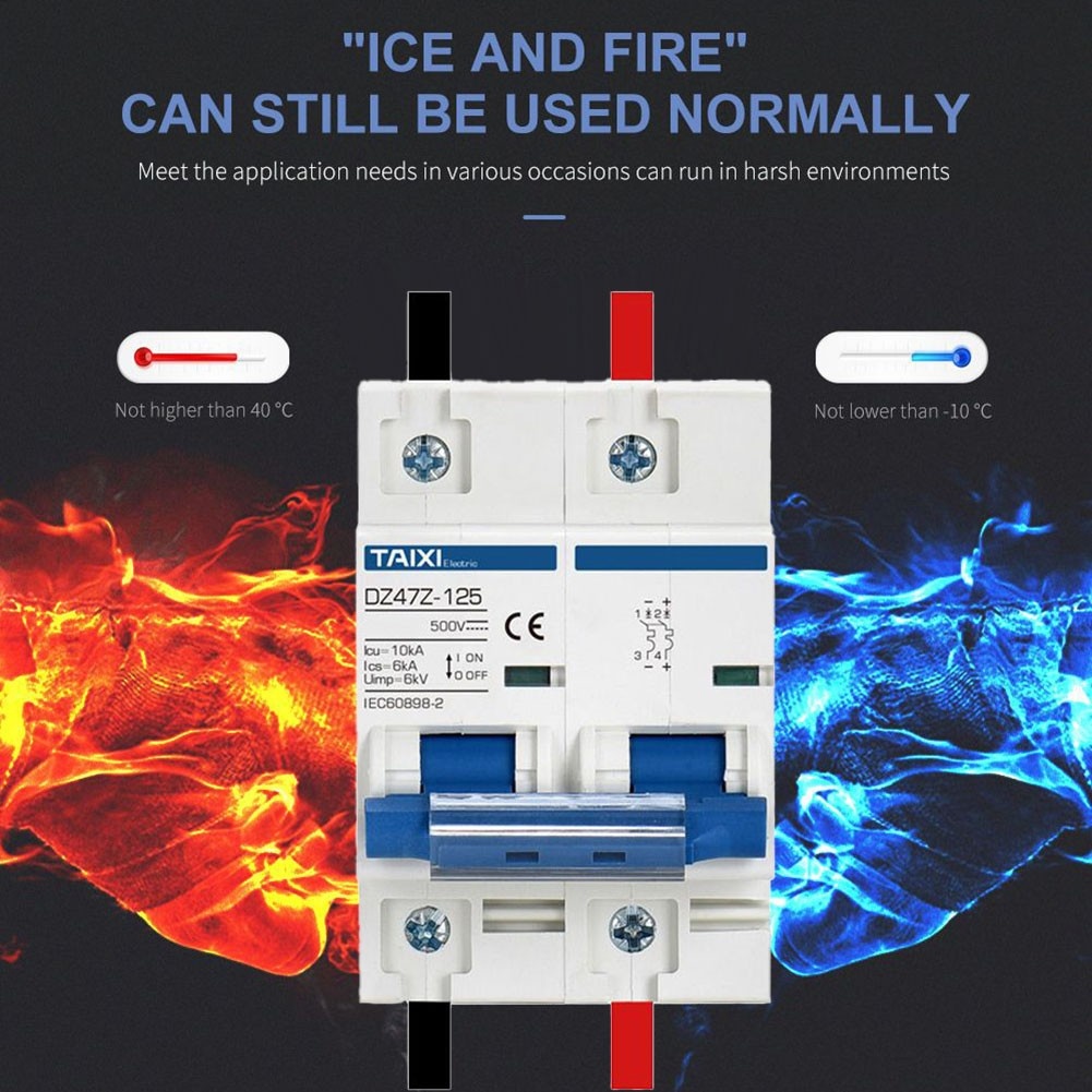 KMU DC Miniature Circuit Breaker 2 Pole 500V 32 Amp Isolator DC Disnnect Switch | Shopee Malaysia