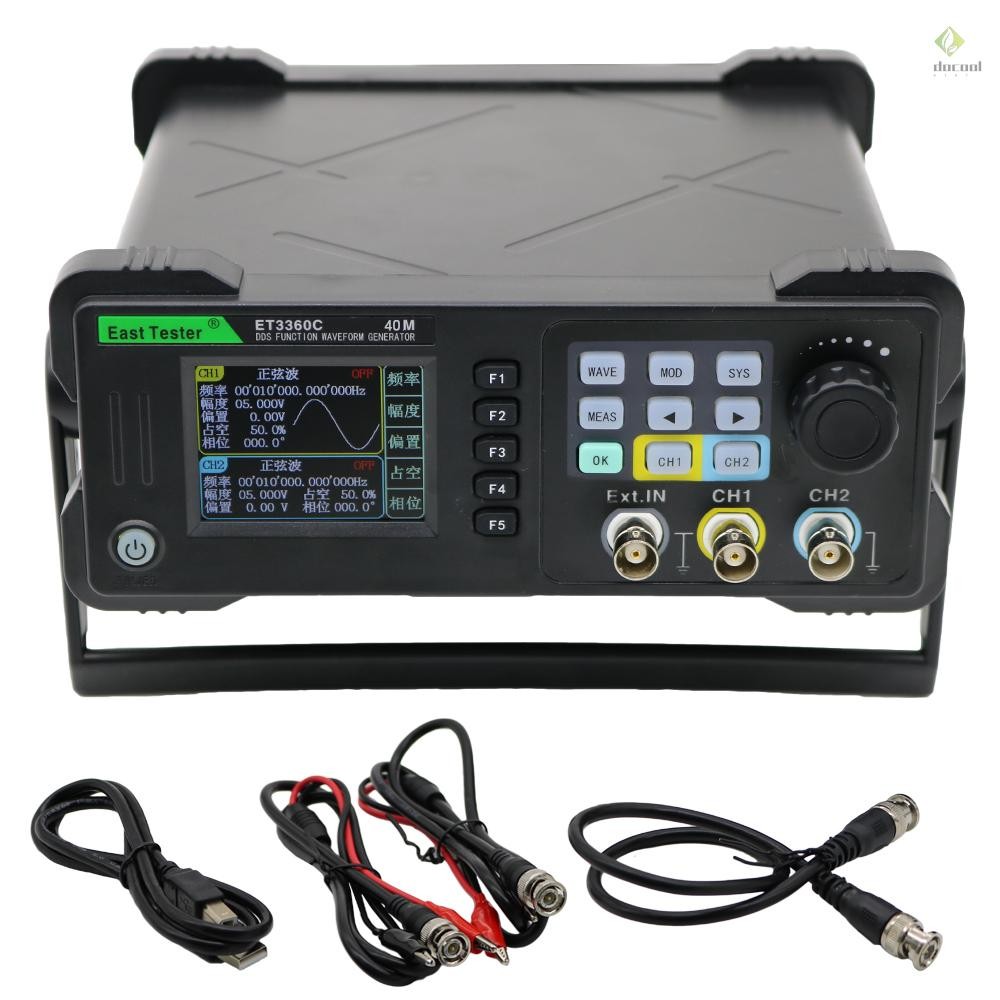 2.4Inch TFT LCD Display Dual Channel Function Arbitrary Waveform Generator 200MSa/S Sampling ...