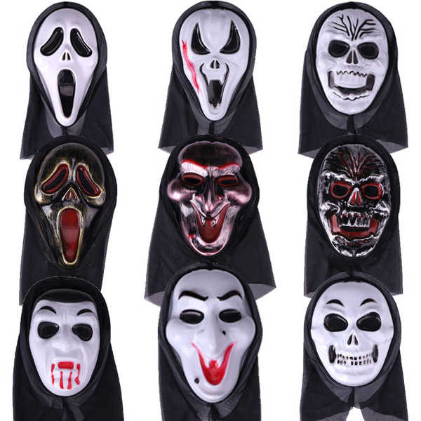 mask halloween halloween mask Halloween Kanak-kanak Menakutkan Grimace ...