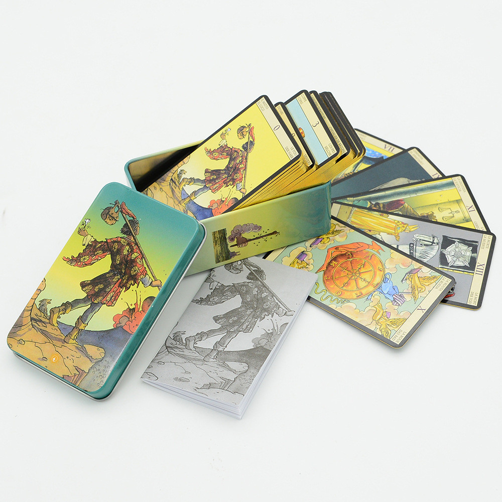 Waite Tin Box Tarot Card Set Card Board Game Full English Gilding ...