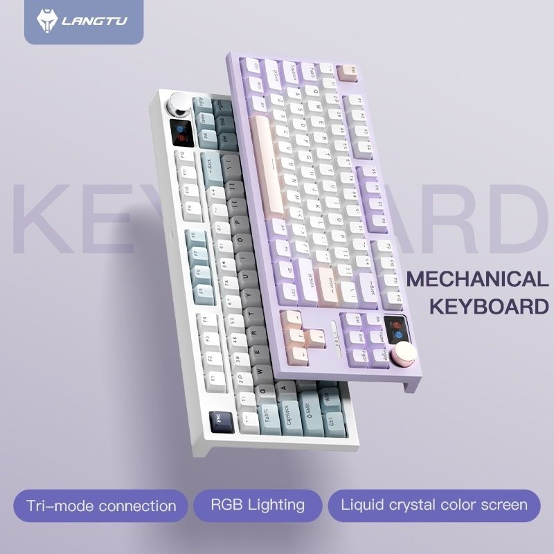 [Ready Stock]Wireless Langtu LT84 TKL RGB Mechanical Keyboard With ...