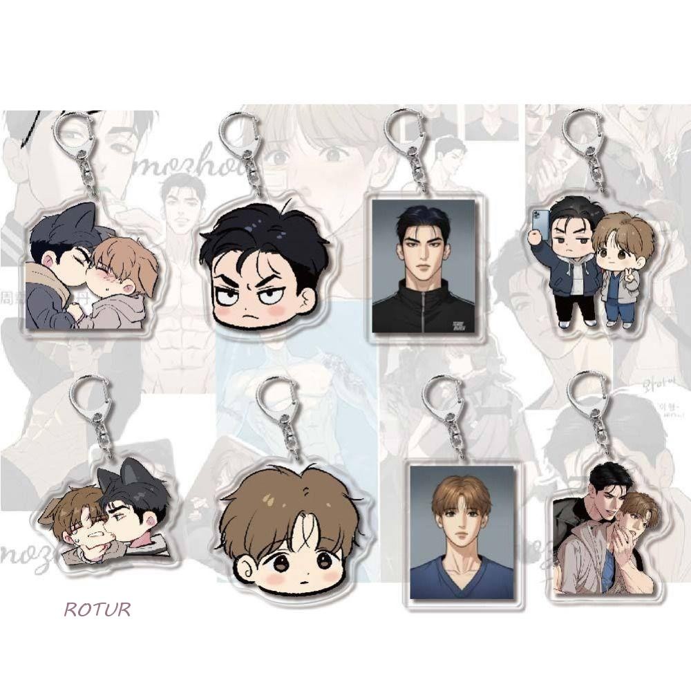 ROTUR Joo Jaekyung Kim Dan Keychain, Cartoon Figure Korean Manga Manwha ...