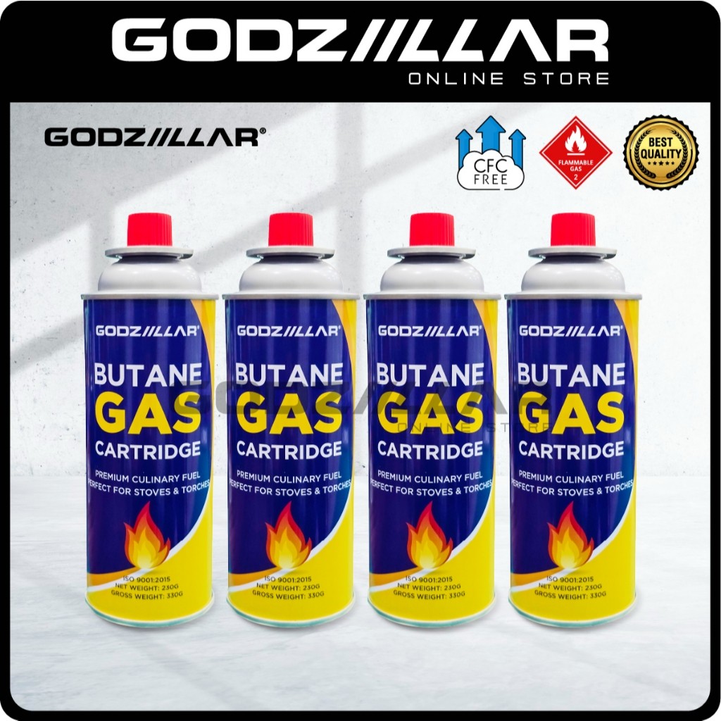 (4Cans) Godziillar Butane Gas Burner Gas Cartridge Welding Fire Anti ...