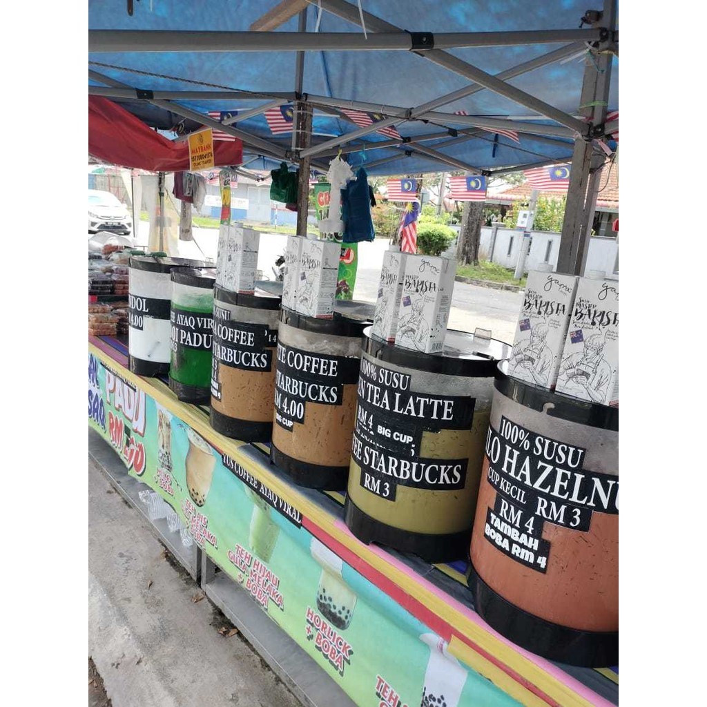 Sticker Bajet Nama Air Balang Coffee Vanilla Blue Teh Ais Coklat ...