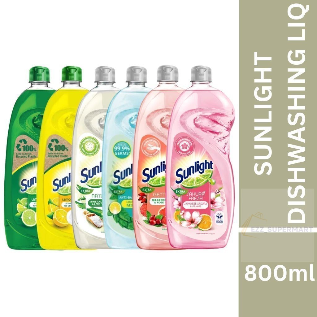SUNLIGHT Dishwashing Liquid Lime/Lemon (800ml) | Shopee Malaysia