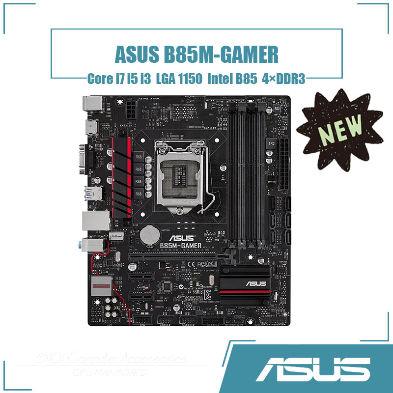 [NEW] ASUS B85M-GAMER Motherboard LGA 1150 Intel B85 4xDDR3 DIMM ...