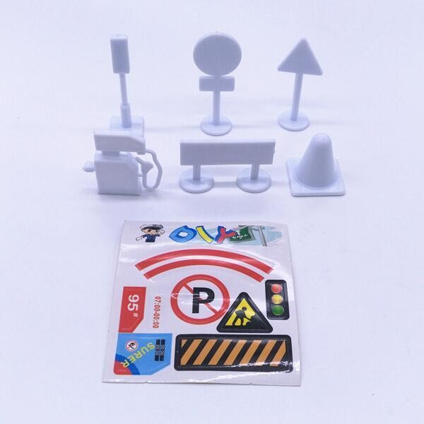 6 in 1 Accessories Traffic Road Signage For Car Toys Lambang Papan ...