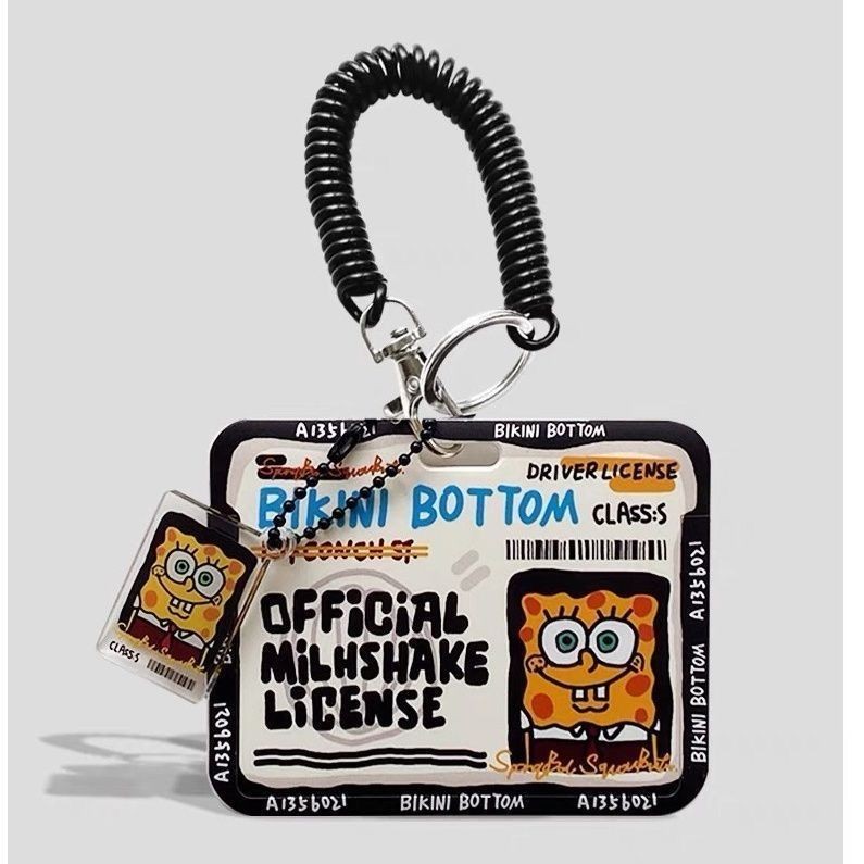 Spongebob cute cartoon card set student card employee ID set Spongebob ...
