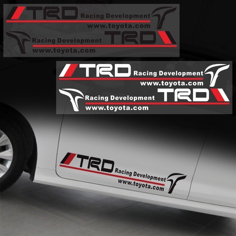 Car Sticker Accessories TRD Car Toyota Racing Development Sticker ...