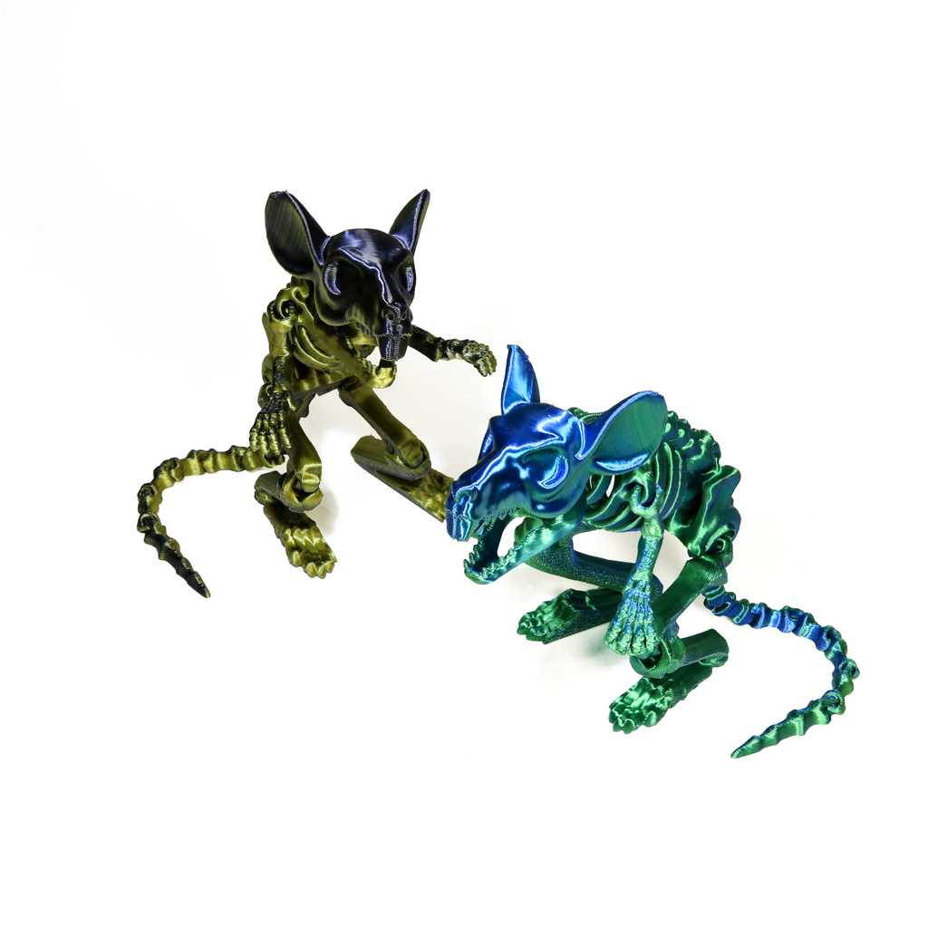 The new 3D printed All Saints Hellrat knuckle-movable mouse model ...