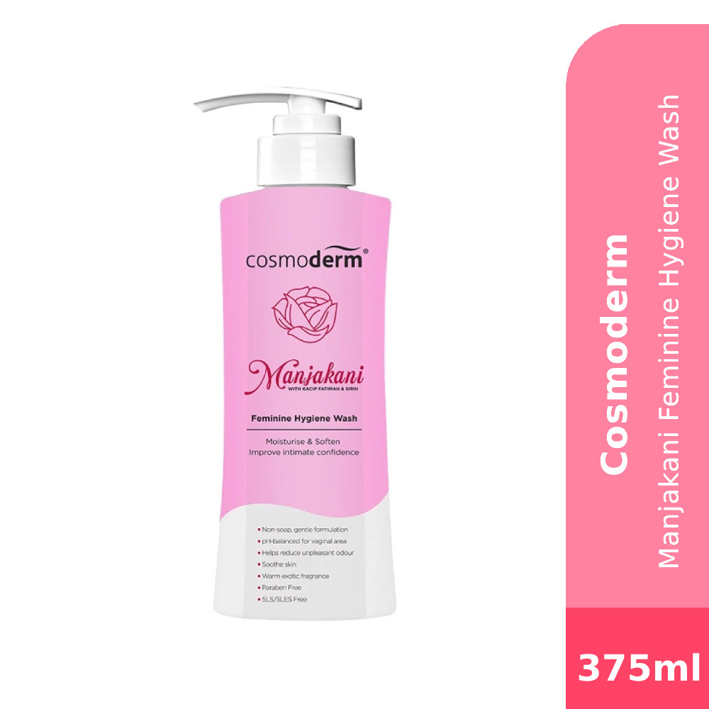COSMODERM Manjakani Feminine Hygiene Wash 375ML for Feminine Wash Embraceliving Living | Shopee ...