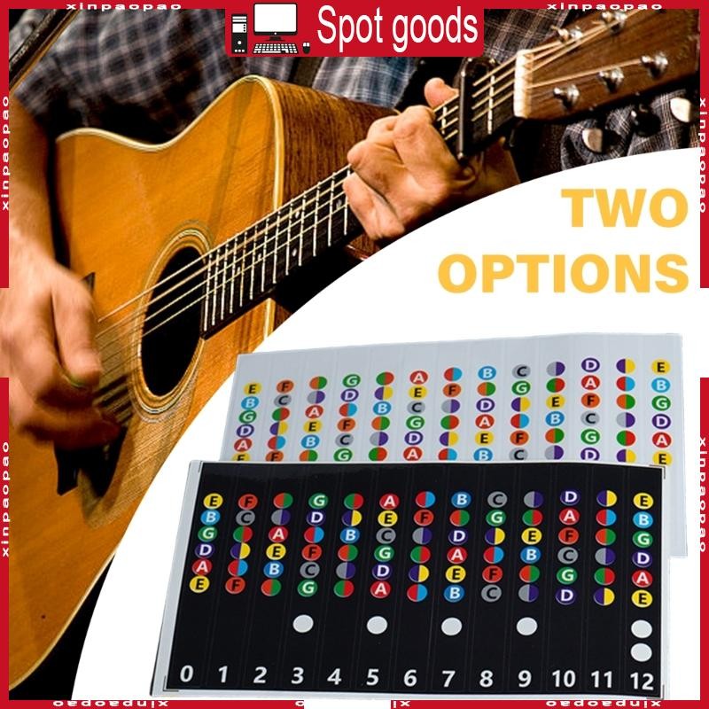 XI Guitar Fretboard Stickers for Guitar Bass Guitar Note Sticker Chord ...