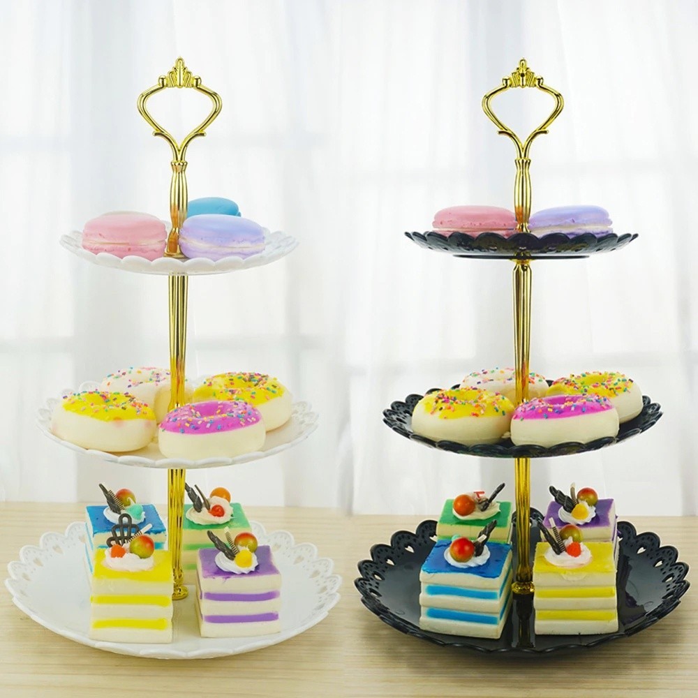 RH Food Storage 3 Layer High Tea Stand Cupcake Plate Tray Event ...
