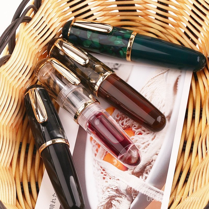 Acrylic Fountain Pen Sketch Fat Pen Cute MoonManQ1 Demonstration Adult ...
