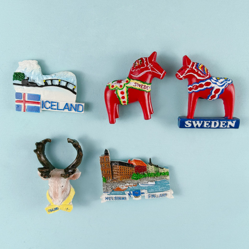 Refrigerator Magnet Europe Finland Sweden Iceland Refrigerator Magnet ...