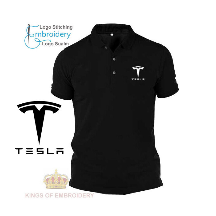 MICROFIBER DRY FIT JERSEY LOGO SULAM Embroidery T Shirt Tesla Teslr ...