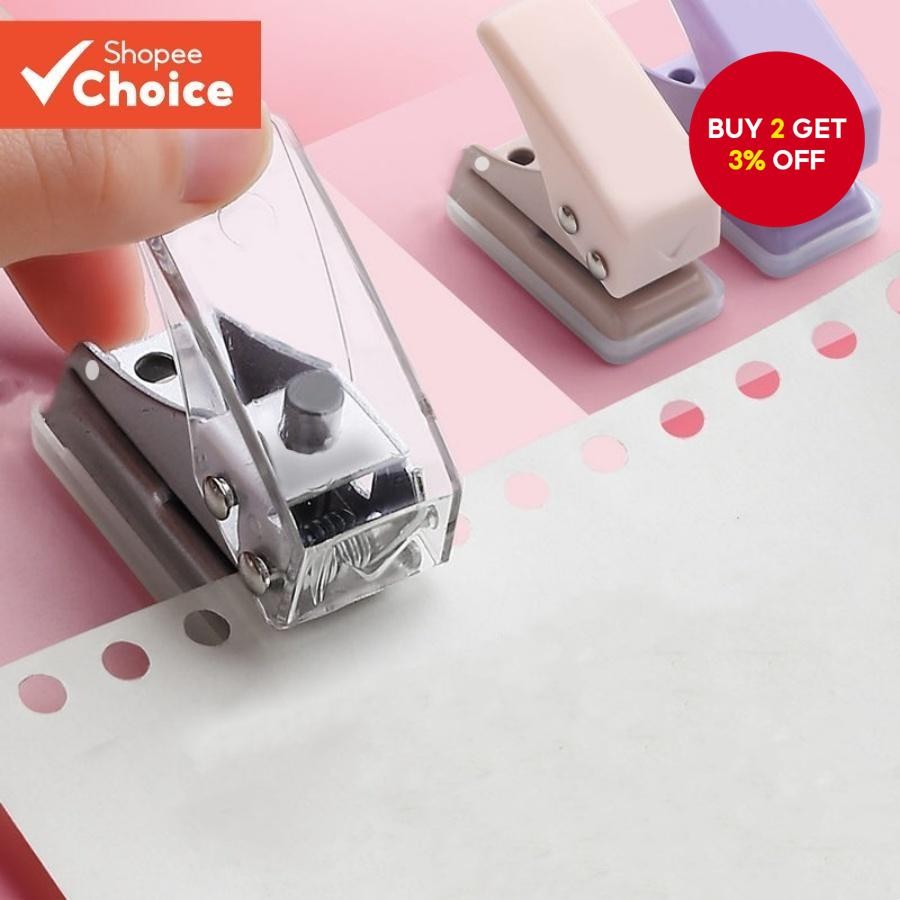 A Mini Single Hole Paper Puncher 6Mm Punch Student Stationery Diy Round ...