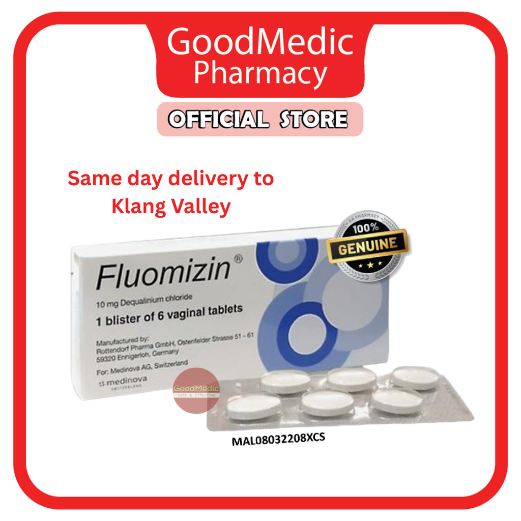 Fluomizin Vaginal Tablets - Dequalinium 10mg - 6 tabs | Shopee Malaysia