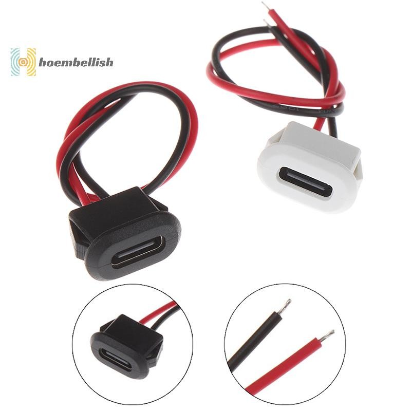 2Pin USB-C TypeC Waterproof USB Connector Direct Compression Female ...
